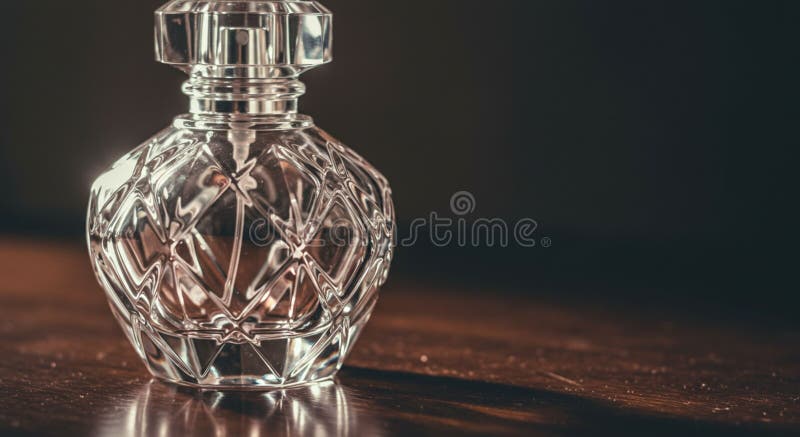 Crystal Perfume Bottle stock illustration. Illustration of perfume ...