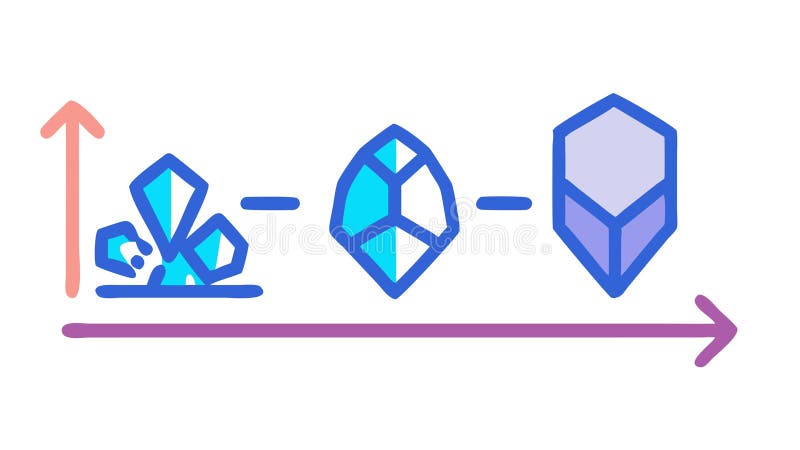 Crystal Phases, Material States, Scientific Transformation, Abstract ...