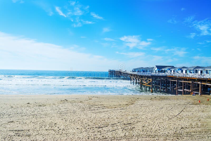 Crystal pier in San Diego stock photo. Image of water - 3468486