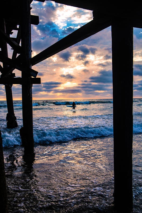 Crystal pier, san diego stock image. Image of ocean - 238213319