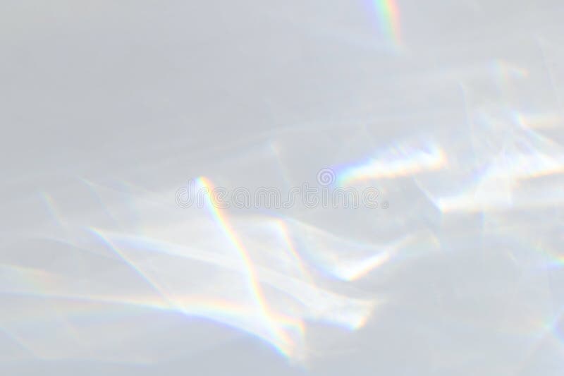 Crystal Prism Rainbow Light Refraction Texture on White Background ...