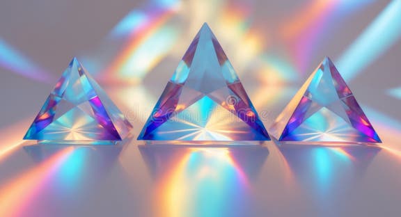 Crystal Pyramid Prism Spectrum. a Visual Study of Light Refraction and ...