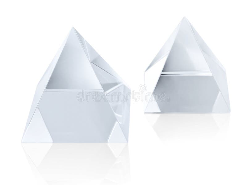 Crystal pyramids stock photo. Image of close, background - 13973036