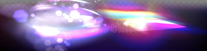 Crystal Rays of Light, Prism Refraction, Lens Flare, Crystal Glass ...