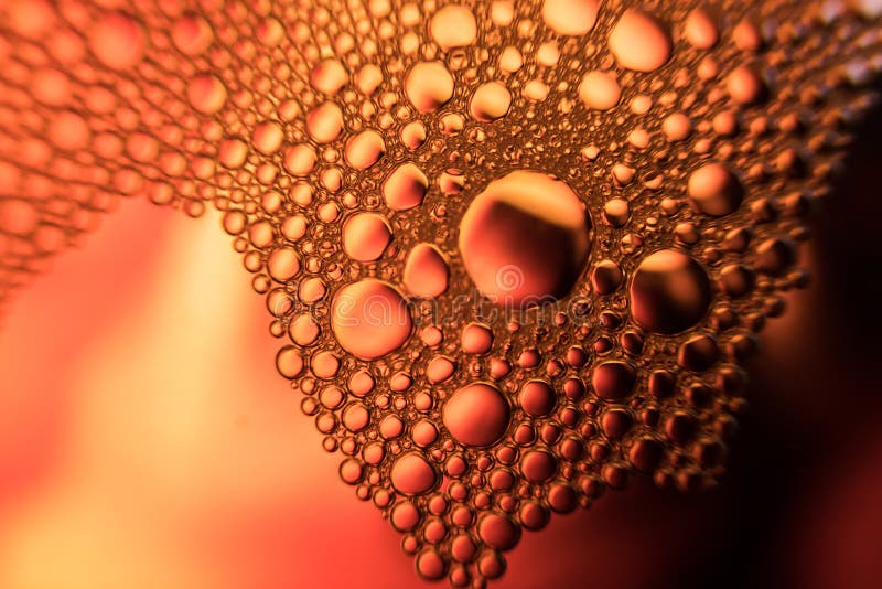 Crystal in Red and Yellow Color Water with Bubble Stock Image - Image ...