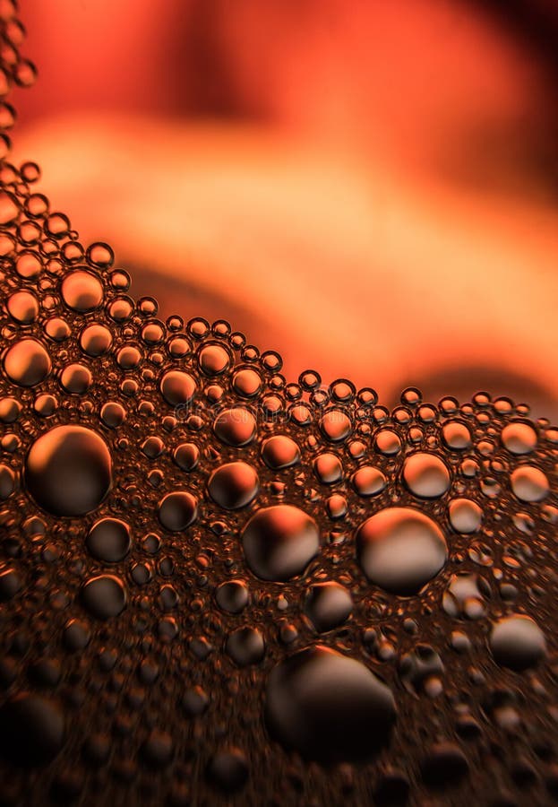 Crystal in Red and Yellow Color Water with Bubble Stock Image - Image ...