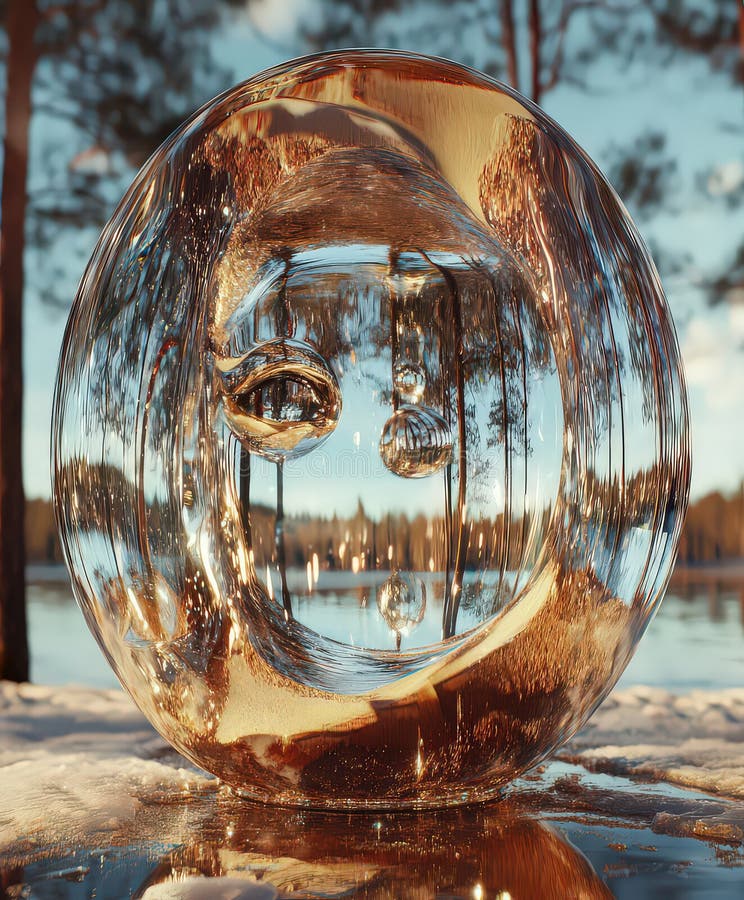 Crystal Reflection stock illustration. Illustration of dreamy - 347172809