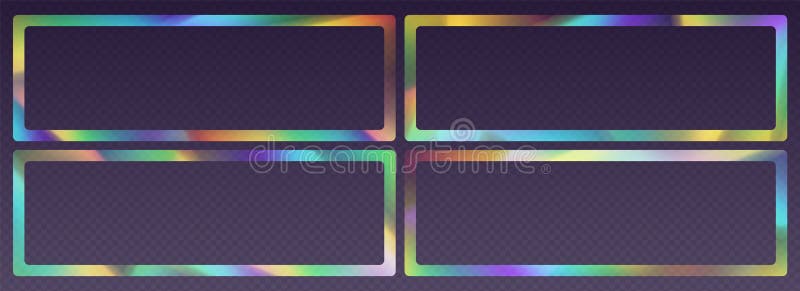 Crystal Refraction Frame, Rainbow Sunlight Border, Prism Light Effect ...