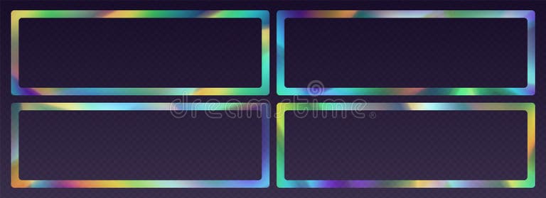 Crystal Refraction Frame, Rainbow Sunlight Border, Prism Light Effect ...