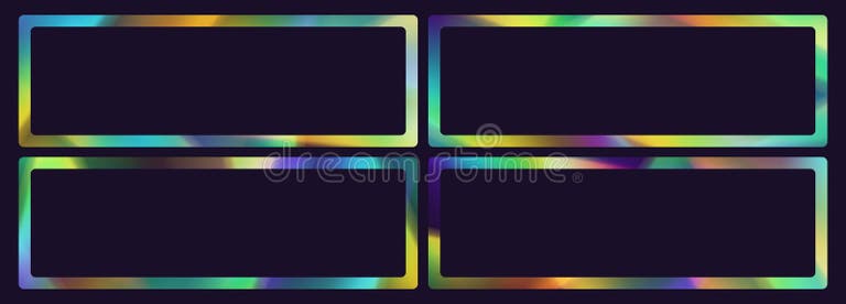 Crystal Refraction Frame, Rainbow Sunlight Border, Prism Light Effect ...