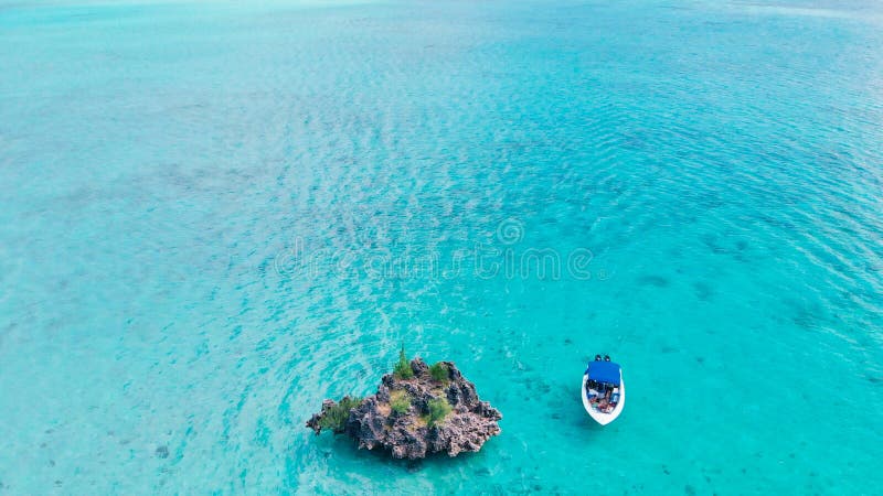 Crystal Rock Aerial View, Mauritius Island Stock Photo - Image of coast ...