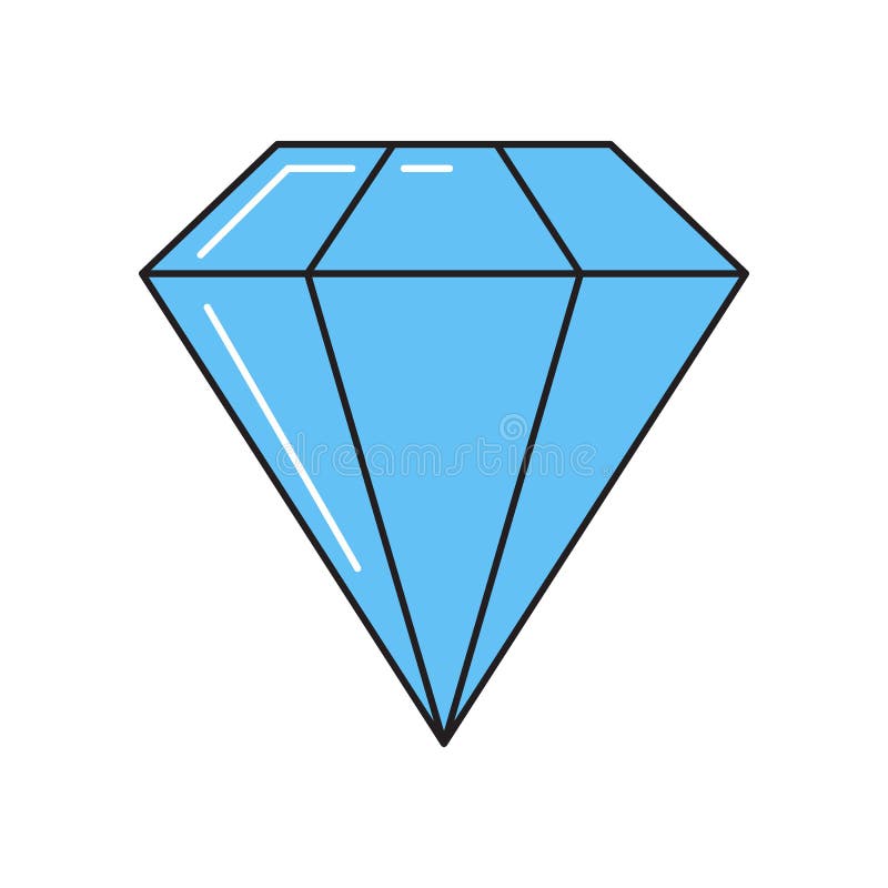 Crystal 90s Retro Style. Colorful Vector Sticker Isolated on White ...