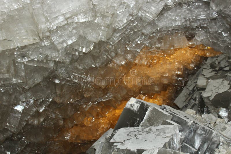 Crystal salt cave stock photo. Image of underground - 224897664