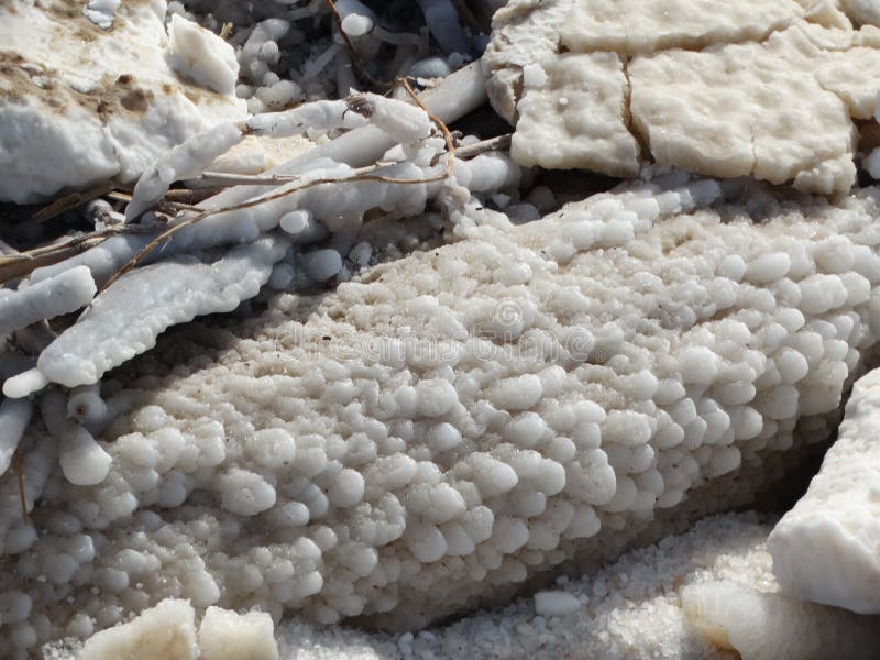 Salt on dead sea Jordan stock photo. Image of relaxation - 137569786