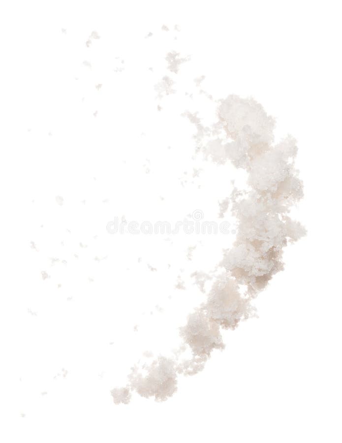 Crystal Salt Flying Explosion, Flake White Grain Salts Explode Abstract ...