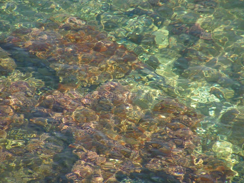 Crystal sea surface stock photo. Image of stones, greece - 620730