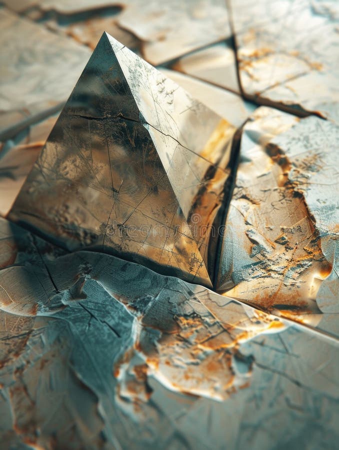 Crystal Shard on Broken Surface Stock Photo - Image of rare, minimalist ...