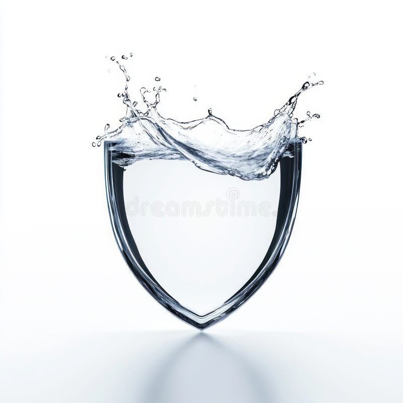 Crystal Shield Water Fusion Stock Illustration - Illustration of ...