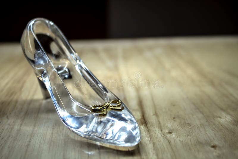 Crystal Slipper, Glass Shoes Close-up Stock Photo - Image of crystal ...