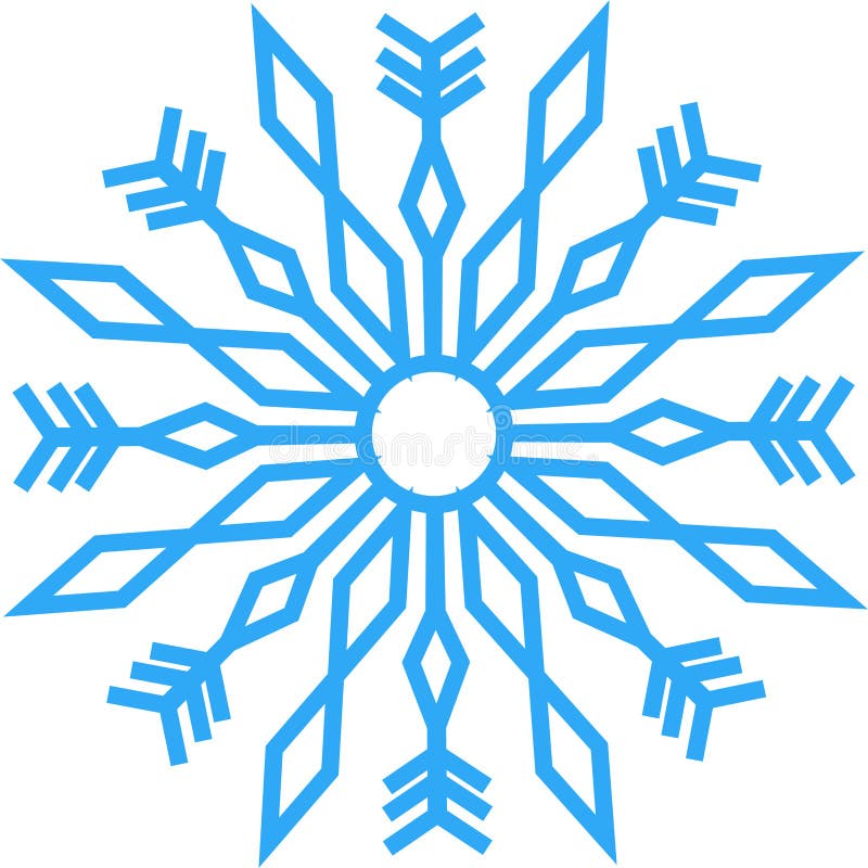 Crystal of snow stock vector. Illustration of illustrations - 198472611