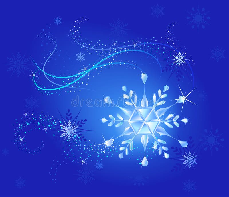Blue Ice Crystal Snowflake Stock Illustrations – 58,631 Blue Ice ...