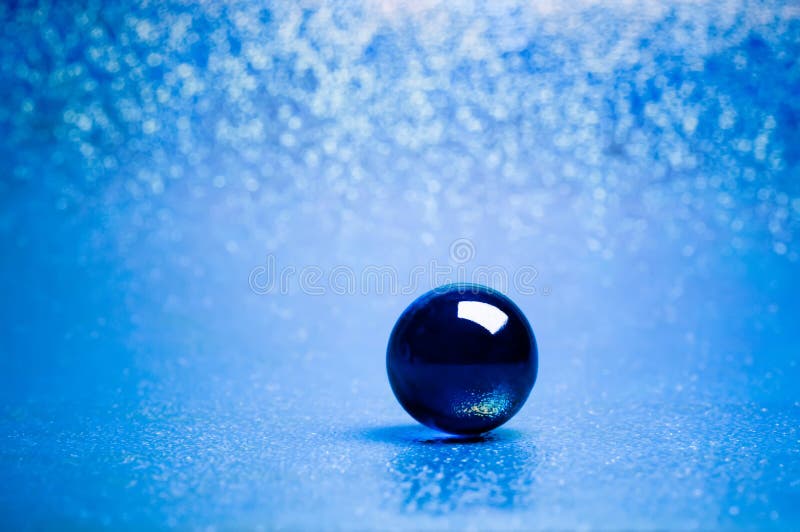 Blue crystal sphere stock photo. Image of white, reflection - 13378488