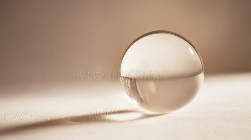 Crystal Sphere Soft Surface Creating Shadows Stock Photos - Free ...