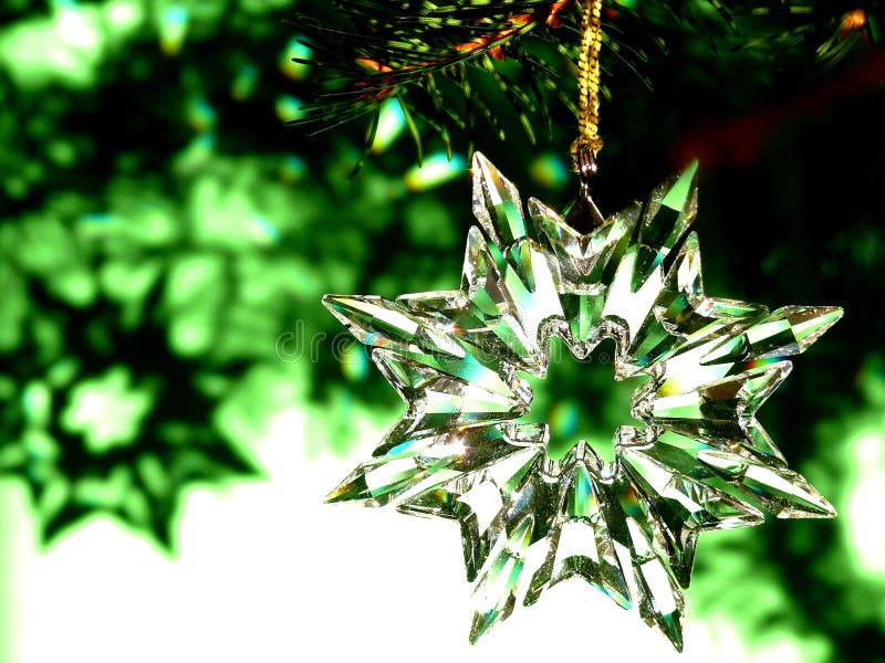 Crystal star stock image. Image of christmas, ornament - 7944521