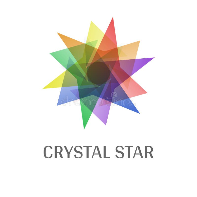 Crystal Star Logo stock vector. Illustration of logo - 364493458
