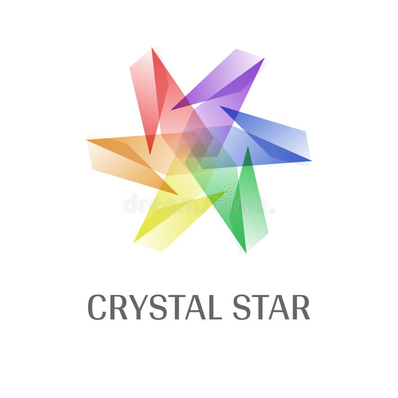 Crystal Star Logo editorial photo. Illustration of luxury - 364493631
