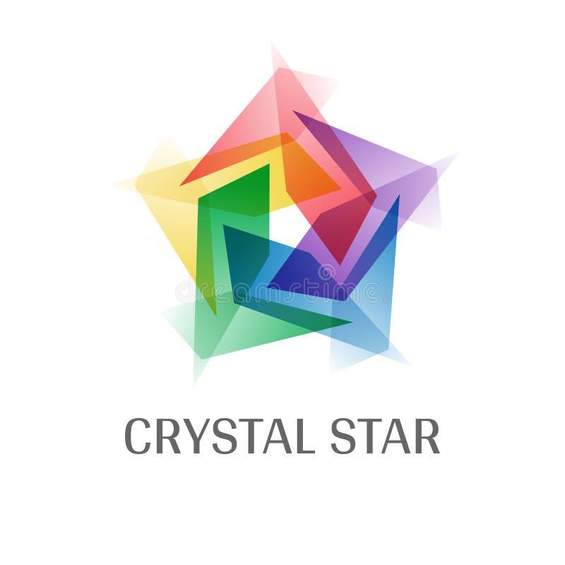 Crystal Star Logo stock vector. Illustration of logo - 364493660