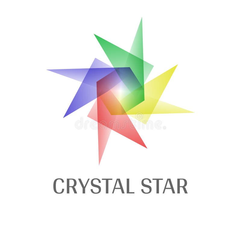 Crystal Star Logo stock vector. Illustration of symbol - 364493765