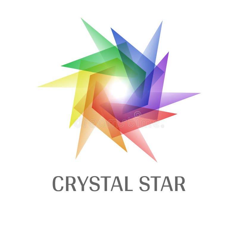 Crystal Star Logo stock vector. Illustration of vector - 364493774