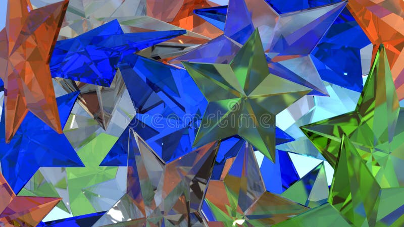 Crystal Stars stock image. Illustration of geometric - 86451853