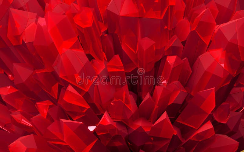Red crystals stock illustration. Illustration of blue - 11391859