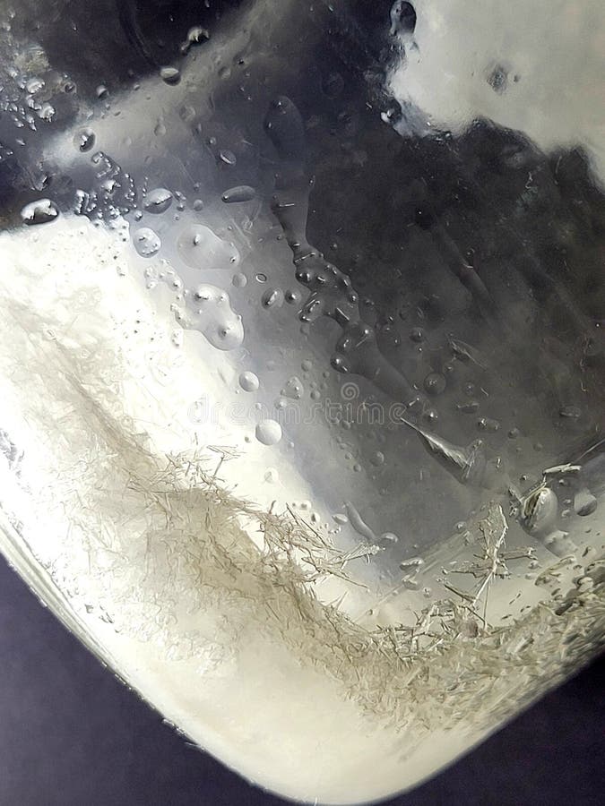 Crystal in storm glass stock image. Image of bottom - 242364039