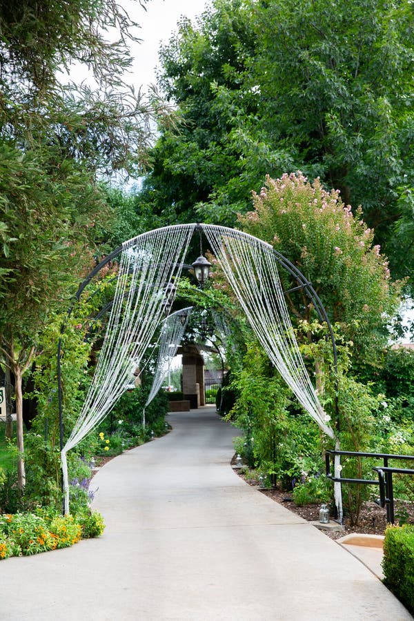Crystal String Decorations for a Wedding Stock Image - Image of glam ...