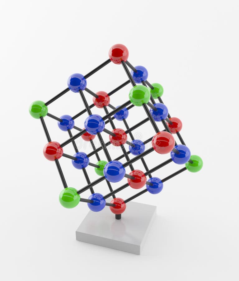 Crystal structure stock illustration. Illustration of dimensional - 6315677