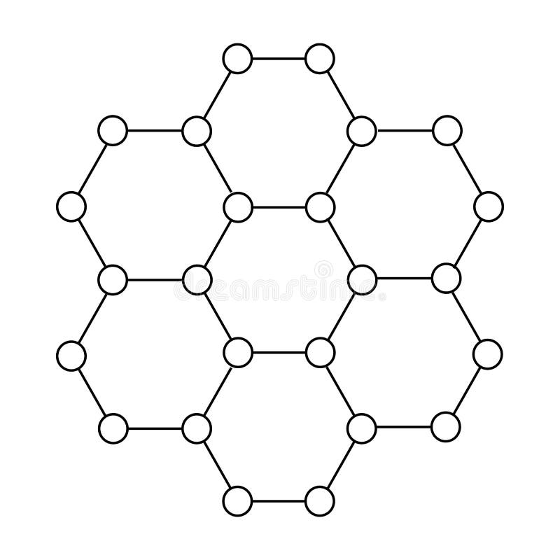 Crystal Structure Icon in Outline Style Stock Vector - Illustration of ...
