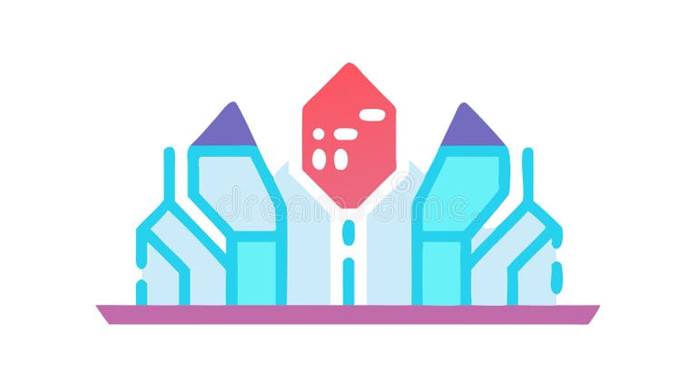 Crystal Structure Model. Atomic Bonds, Scientific Illustration ...