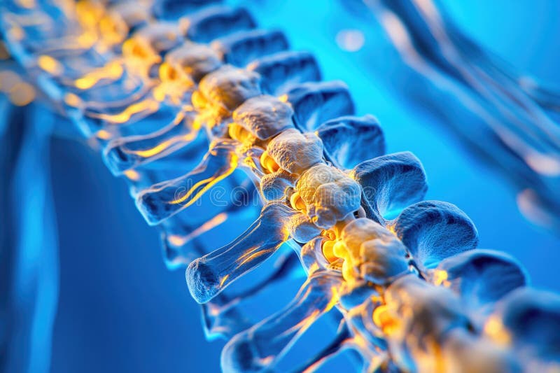 Crystal Structure of Spine stock illustration. Illustration of medical ...