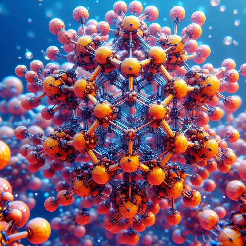 Crystal Structures Visualizations of Crystal Lattices and Molecu Stock ...