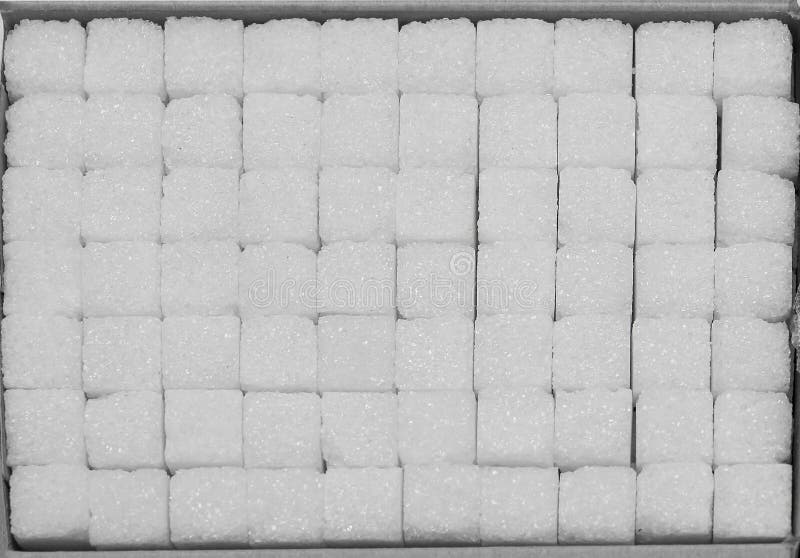 Crystal sugar cubes stock image. Image of closeup, white - 261929013