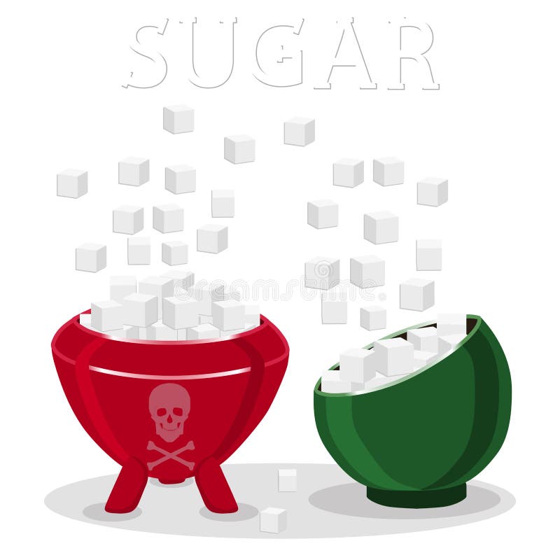 The crystal sugar. stock vector. Illustration of coffee - 99190565