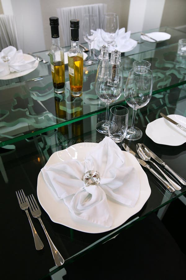 Crystal table stock image. Image of cafe, holiday, festivity - 5973763