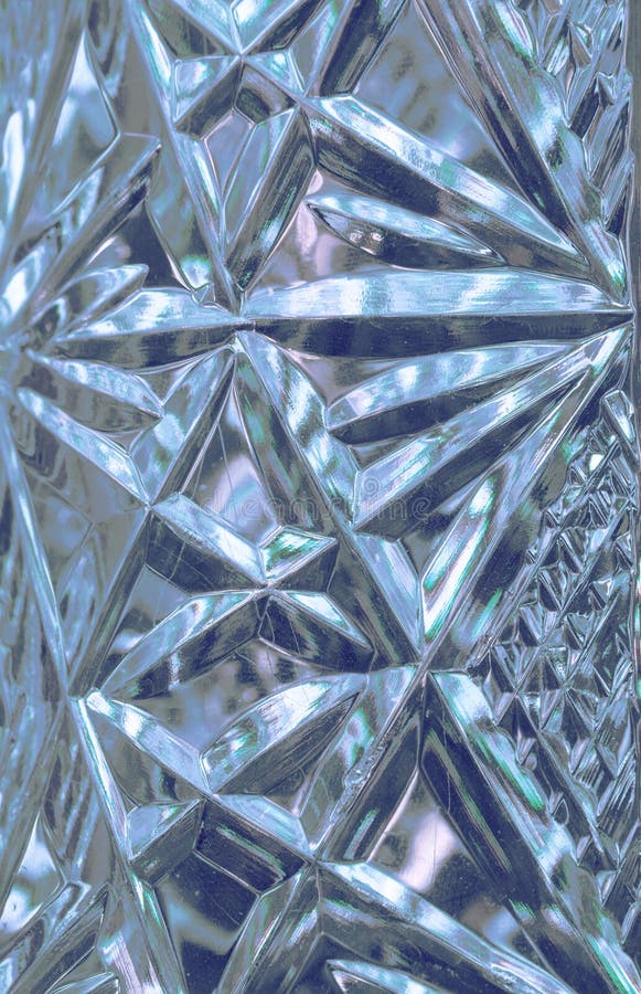 Crystal Texture. Closeup of a Crystal Vase Stock Image - Image of ...