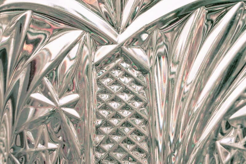 Crystal Texture. Closeup of a Crystal Vase Stock Image - Image of decor ...