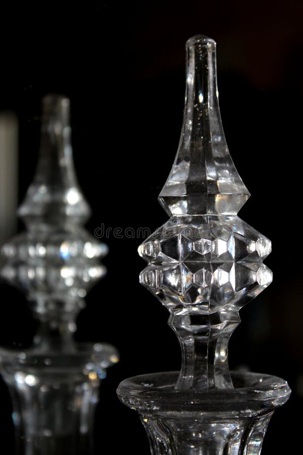 Crystal Topper stock image. Image of mirrored, bottle - 31225295
