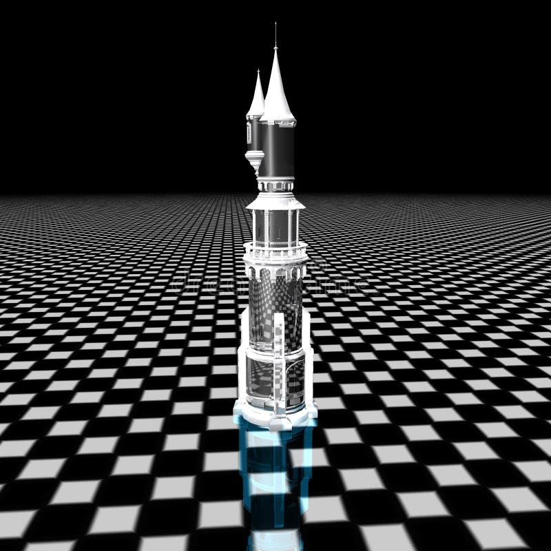 Crystal tower stock illustration. Illustration of prince - 18786548