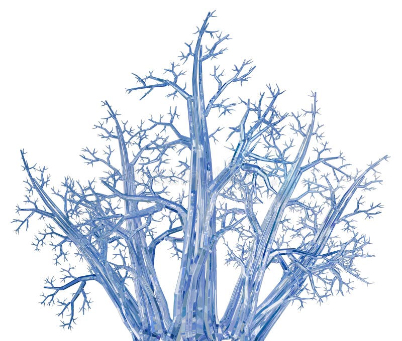 Crystal Tree Bunch stock illustration. Illustration of white - 90573452